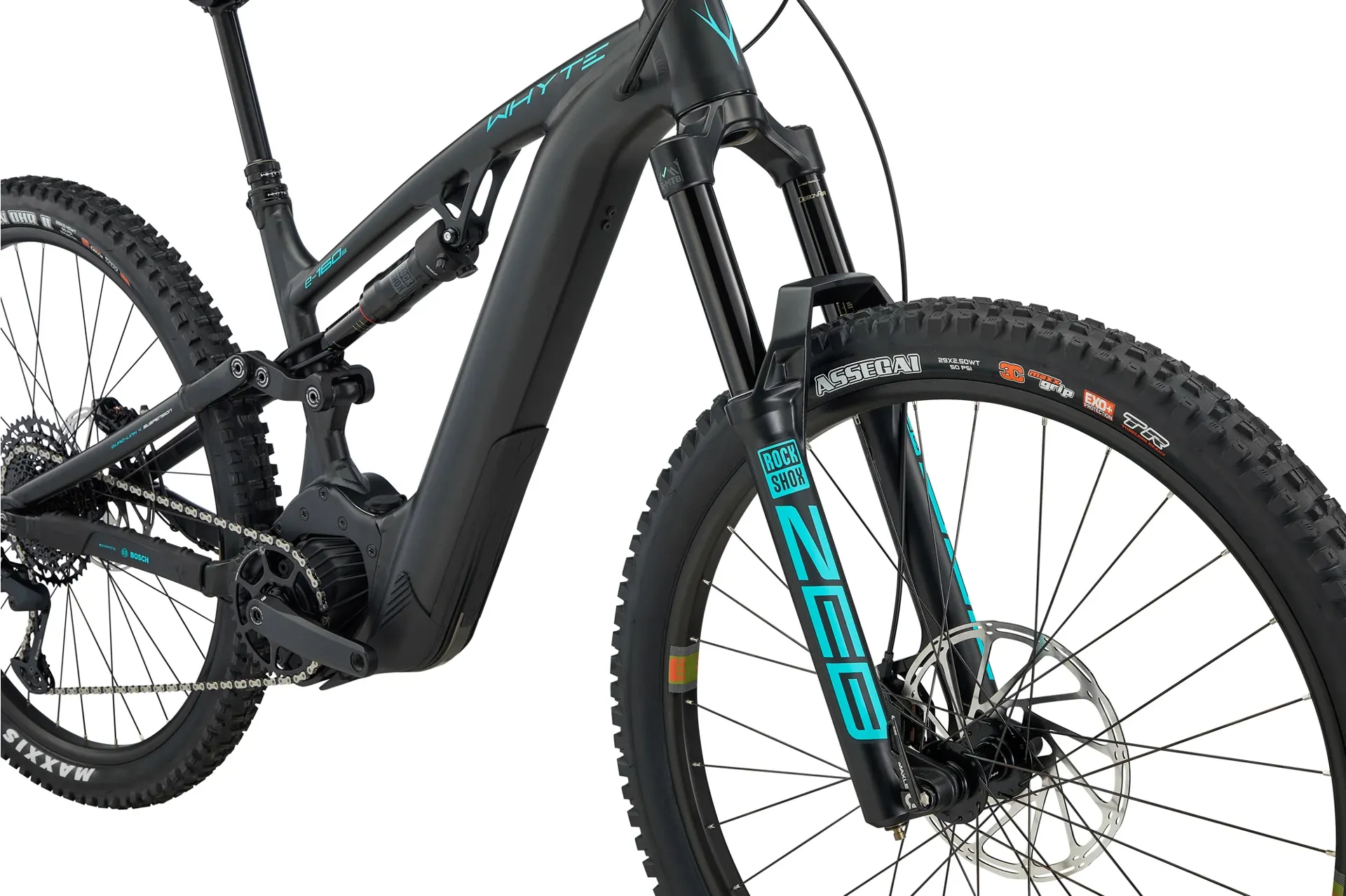 2023 Whyte E-160 S 29er Matte Black Enduro Electric Mountain Bike